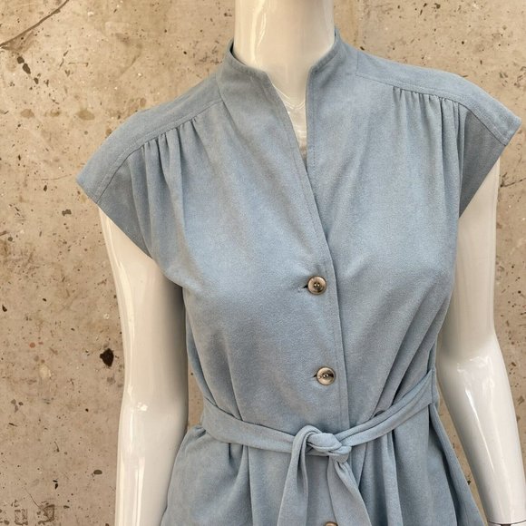 Patty O’Neil | Tops | Vintage Ice Blue 7s Belted Terry Topblouse Small ...